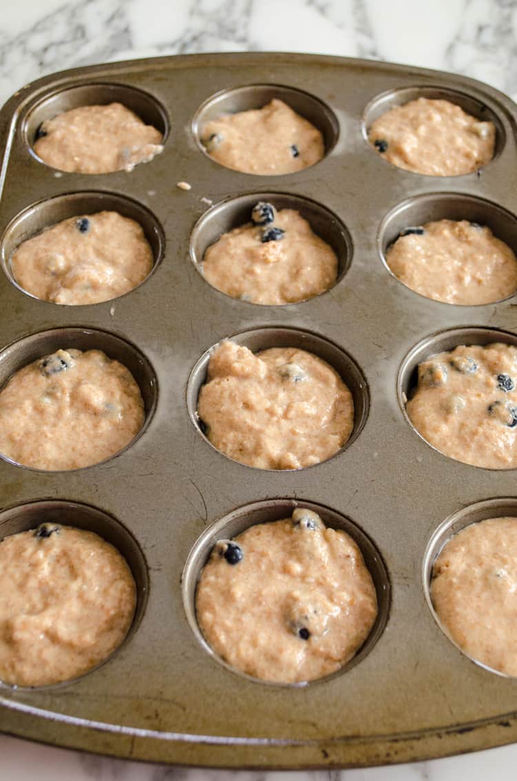 Moist Whole Wheat Blueberry Swirl Muffins – The Goldilocks Kitchen
