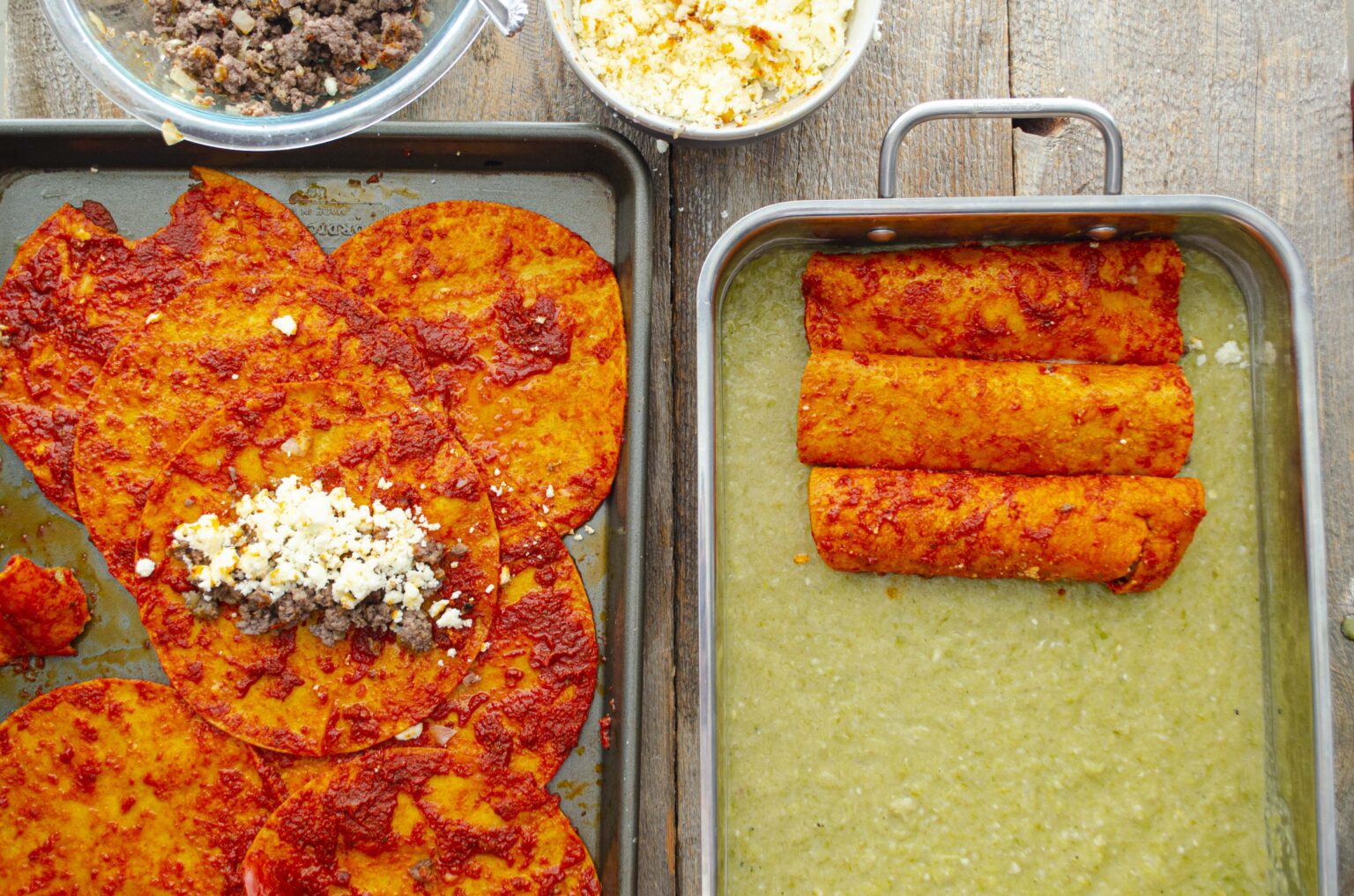 Christmas Style Enchiladas from New Mexico – The Goldilocks Kitchen